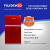 Fujidenzo RDD-35 R 3.5 cu.ft. Two Door Refrigerator - Ansons