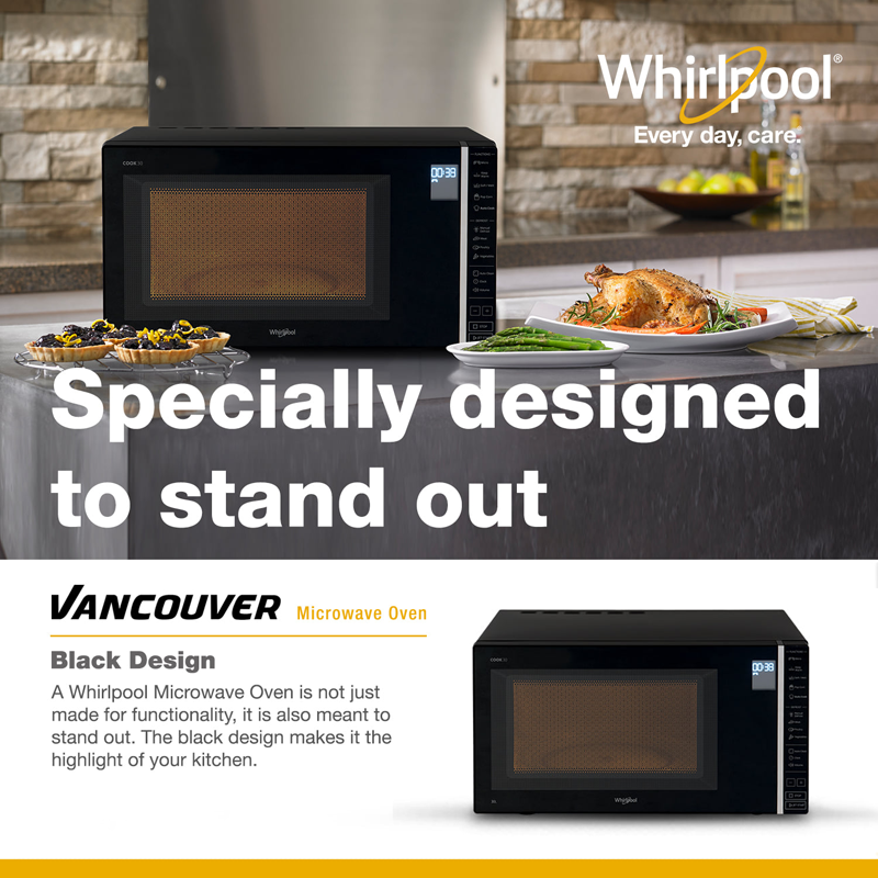 Whirlpool MWP-301 BL 30 Liters Digital Microwave Oven - Ansons