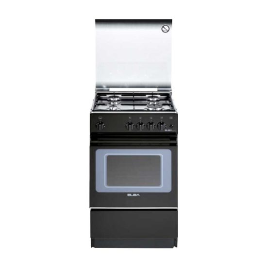 Elba E 5500 FG2 BK 50cm Gas Cooking Range - Ansons