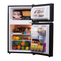 Condura CPR90TD BLK 3.1 cu. ft. Two Door Personal Refrigerator - Ansons