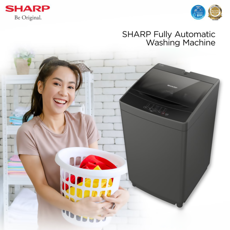 Sharp ES-JN09A9 (GY) 9.0 kg. Top Load Washing Machine - Ansons