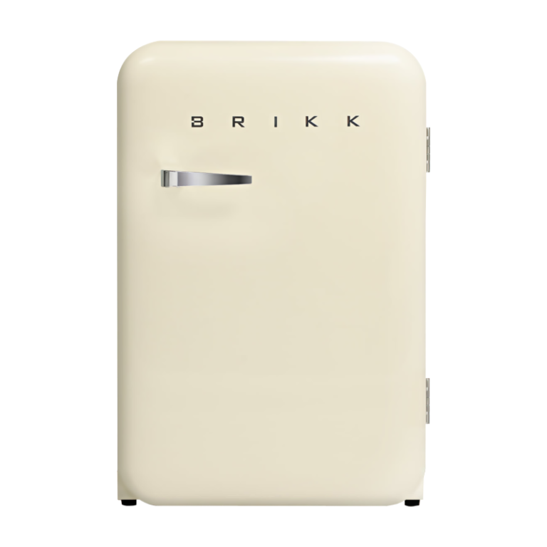 Brikk BRF-130LCR Cream 3.2 cu.ft. Personal Retro Refrigerator - Ansons