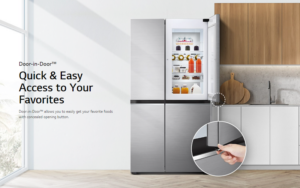 LG Refrigerator Door-in-Door Side-by-Side 24.5 cu.ft RVS-M245BM - Ansons