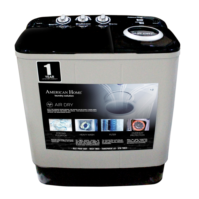American Home AWT-M622AD 6.0 kg. Twin Tub Washing Machine - Ansons
