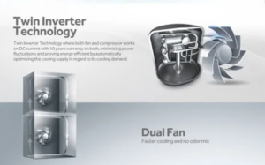 Haier HRF-IV220VNF (BS) 7.5 cu.ft. Top Mount Two Door Refrigerator - Ansons