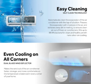 Haier HSU-13PSV32 1.5 HP Split Type Airconditioner - Ansons