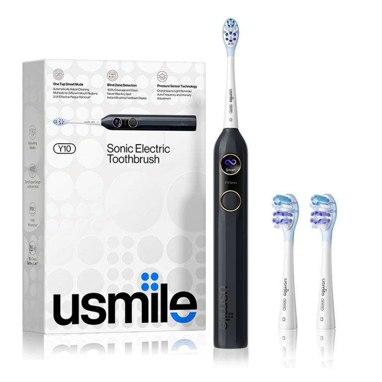 Usmile Y10 Pro Black Sonic Electronic Toothbrush - Ansons