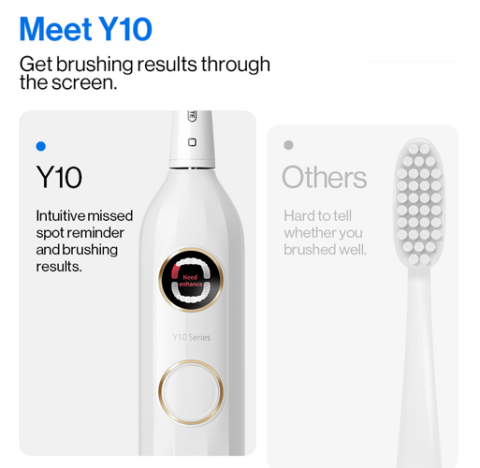 Usmile Y10 Pro Black Sonic Electronic Toothbrush - Ansons