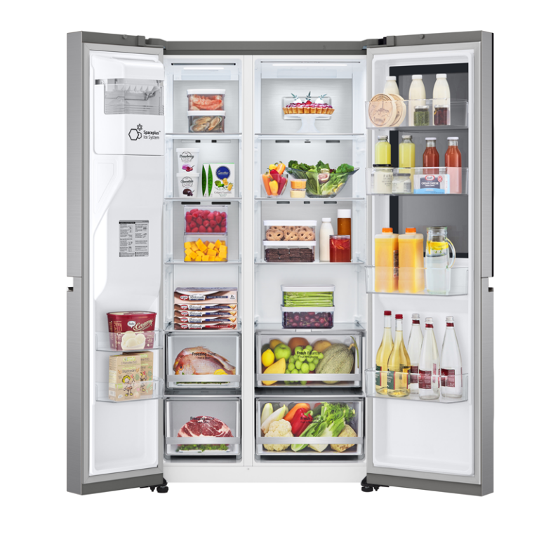 2024 Model – LG Refrigerator Side by Side InstaView 24.5 cu.ft. RVS ...