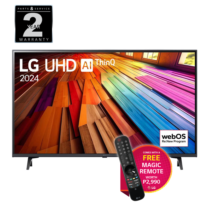 2024 Model - LG UHD 55in 4K Smart TV 55UT8000PSB - Ansons