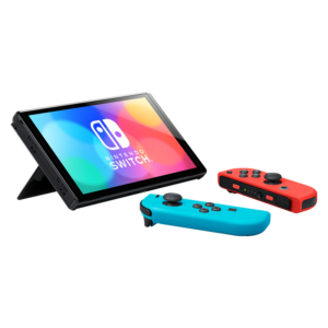 Nintendo Switch OLED Model with Neon Red and Neon Blue Joy-Con - Ansons