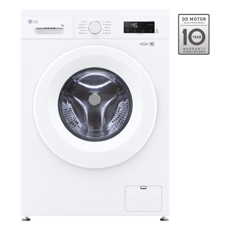 2024 Model - LG Washing Machine 7kg Front Load Washer FB1207S6W - Ansons