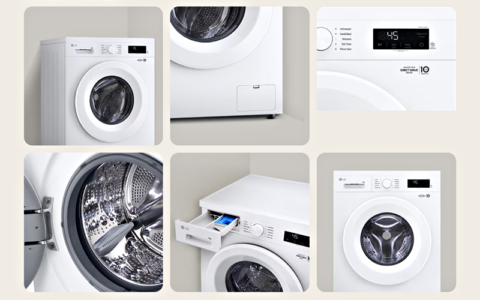 2024 Model - LG Washing Machine 7kg Front Load Washer FB1207S6W - Ansons