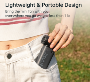 JisuLife LIFE 9 3600mAh Handheld Fan Black - Ansons