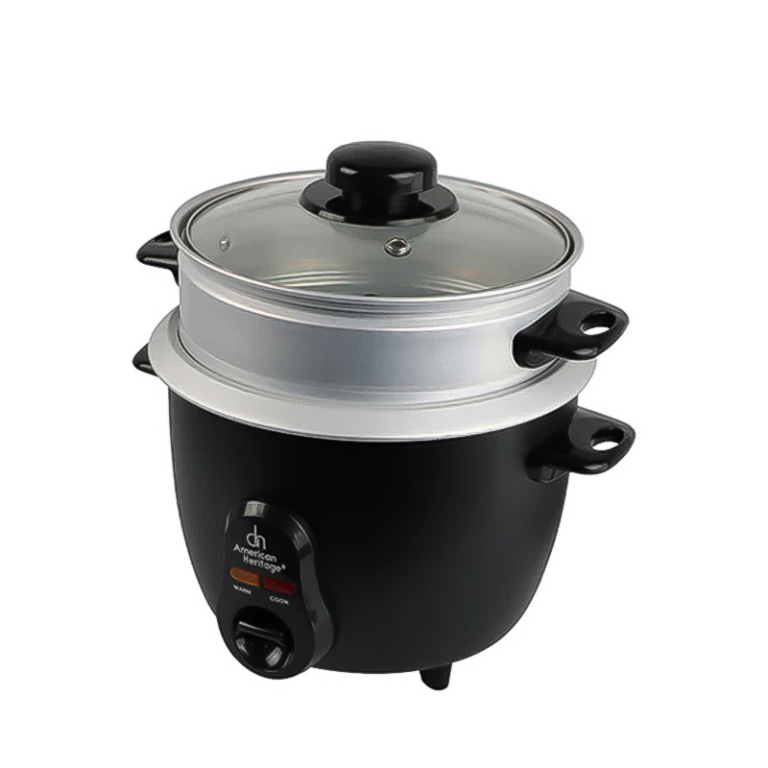 American Heritage AHRCS-6210 1.0 Liter Rice Cooker With Steamer - Ansons