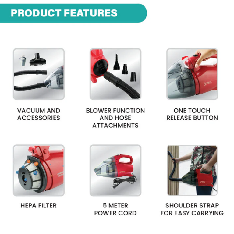 American Heritage AHVC-6202 Handy Vacuum Cleaner - Ansons