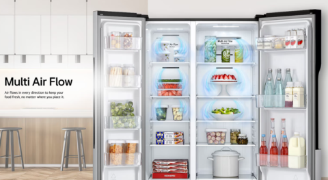 2024 Model - LG Refrigerator Side by Side 20 cu.ft. RVS-B200LS - Ansons