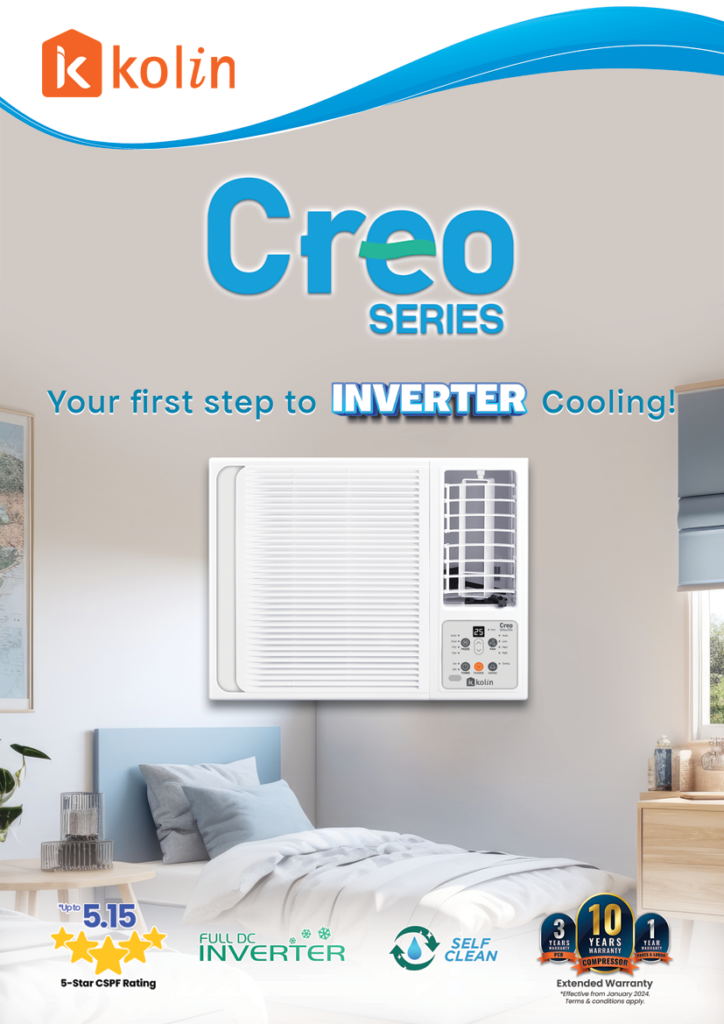 Kolin KA-100MCARINV32 1.0 HP Window Type Airconditioner - 2025 - Ansons