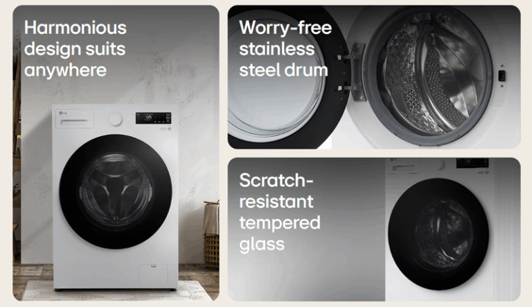 2025 Model – LG Washing Machine 15kg Slim Front Load with AI Direct ...