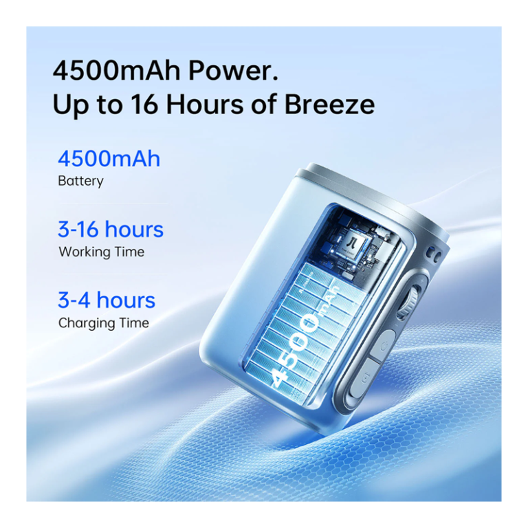 JisuLife LIFE 5 Neck Fan 4500mAh Blue - Ansons